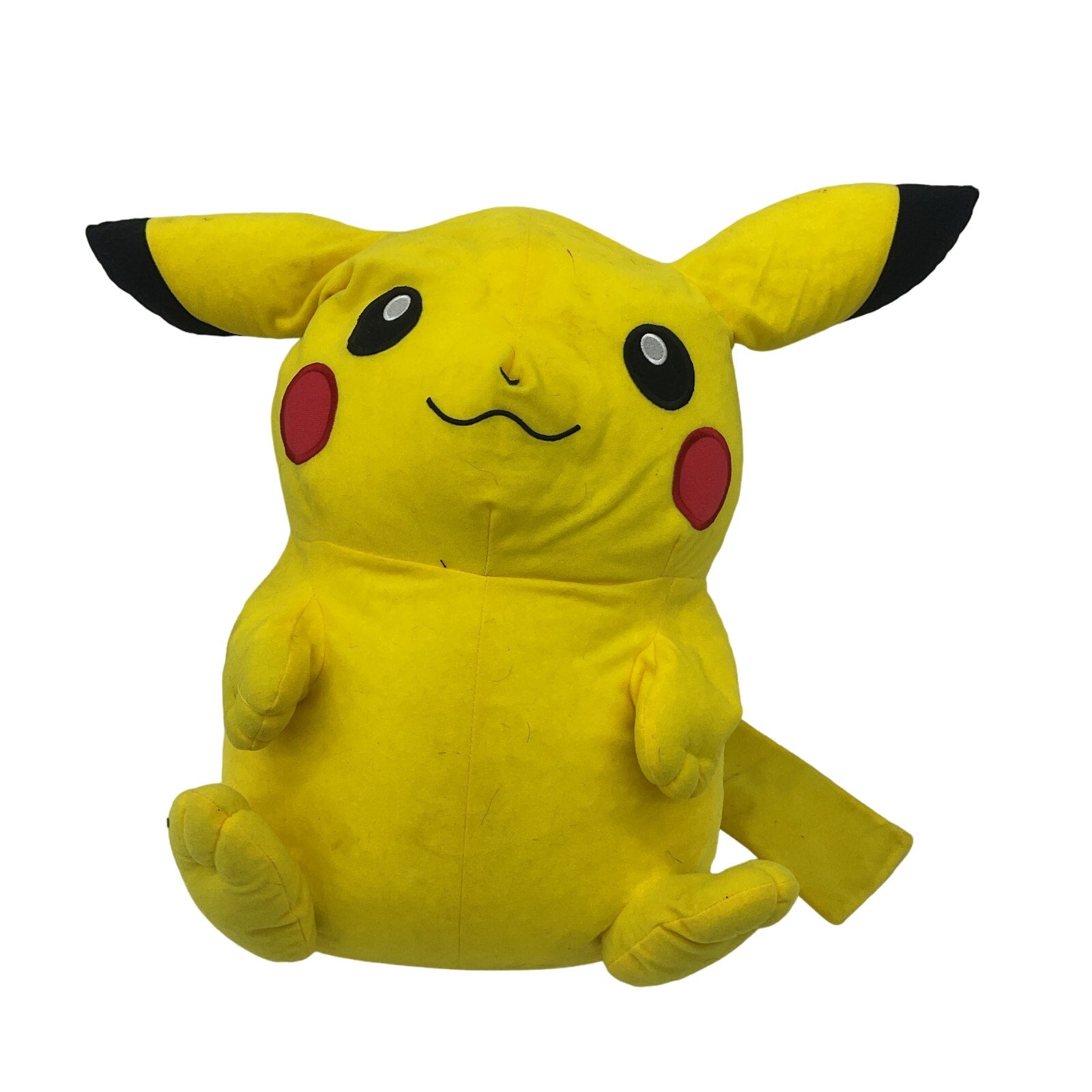 Jumbo Large Pokemon Yellow Pikachu Large Plush Stuffed Toy Preowned 21 ...