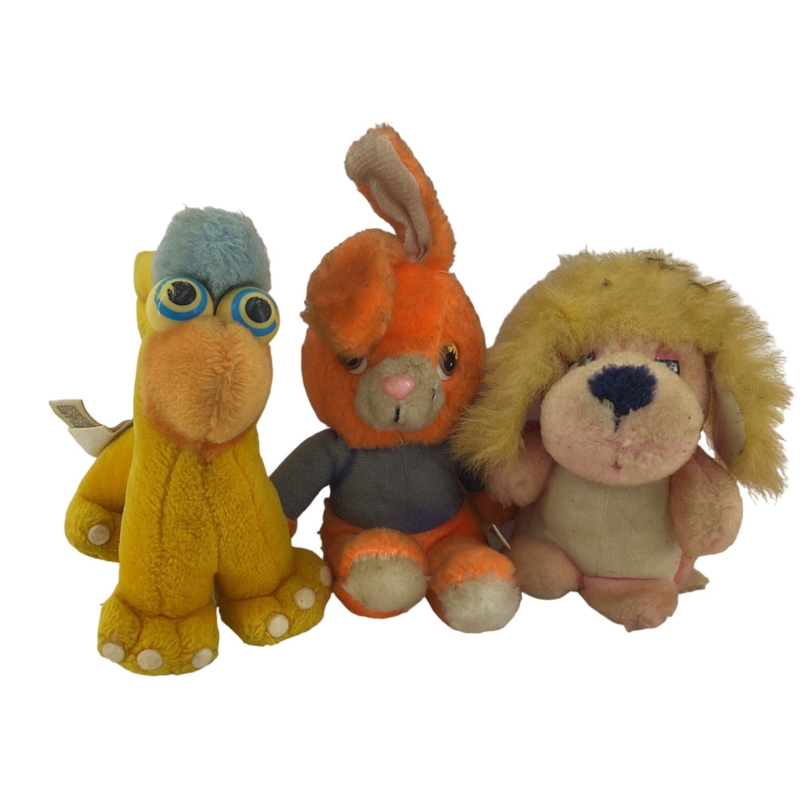 Mixed Vintage Plush Dolls Mighty Stars Alpha Critters Orange Bunny ...