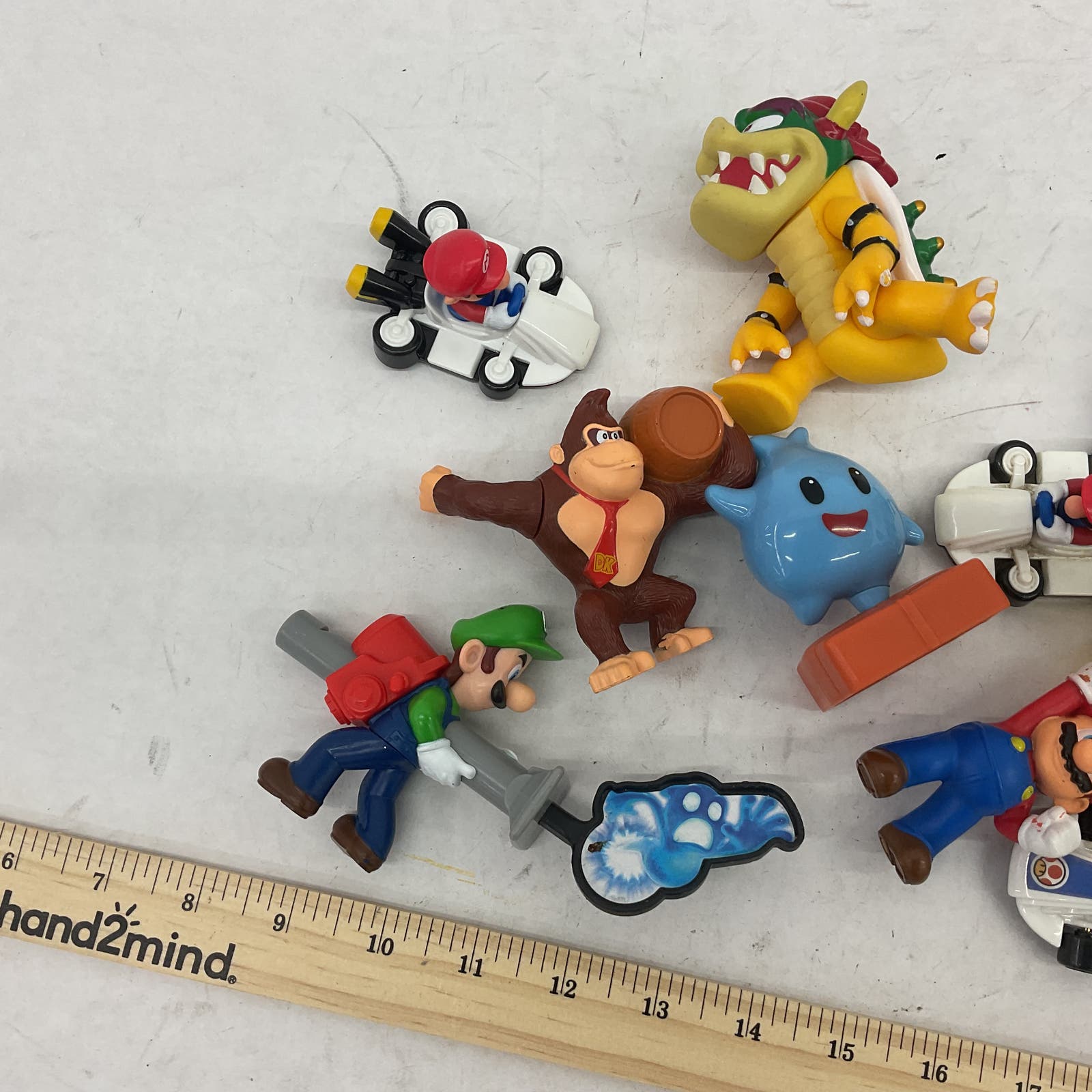 Nintendo Multicolor Figure Lot Super Mario Kart Bowser Princess ...