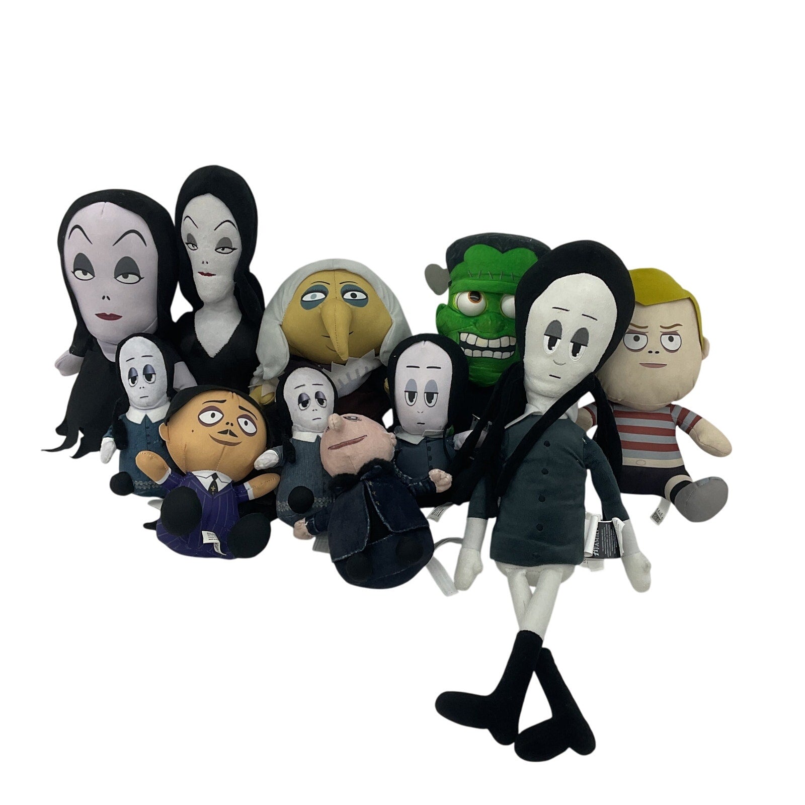 Preowned Addams Family Gomez Wednesday Morticia & Others Plush Stuffed ...
