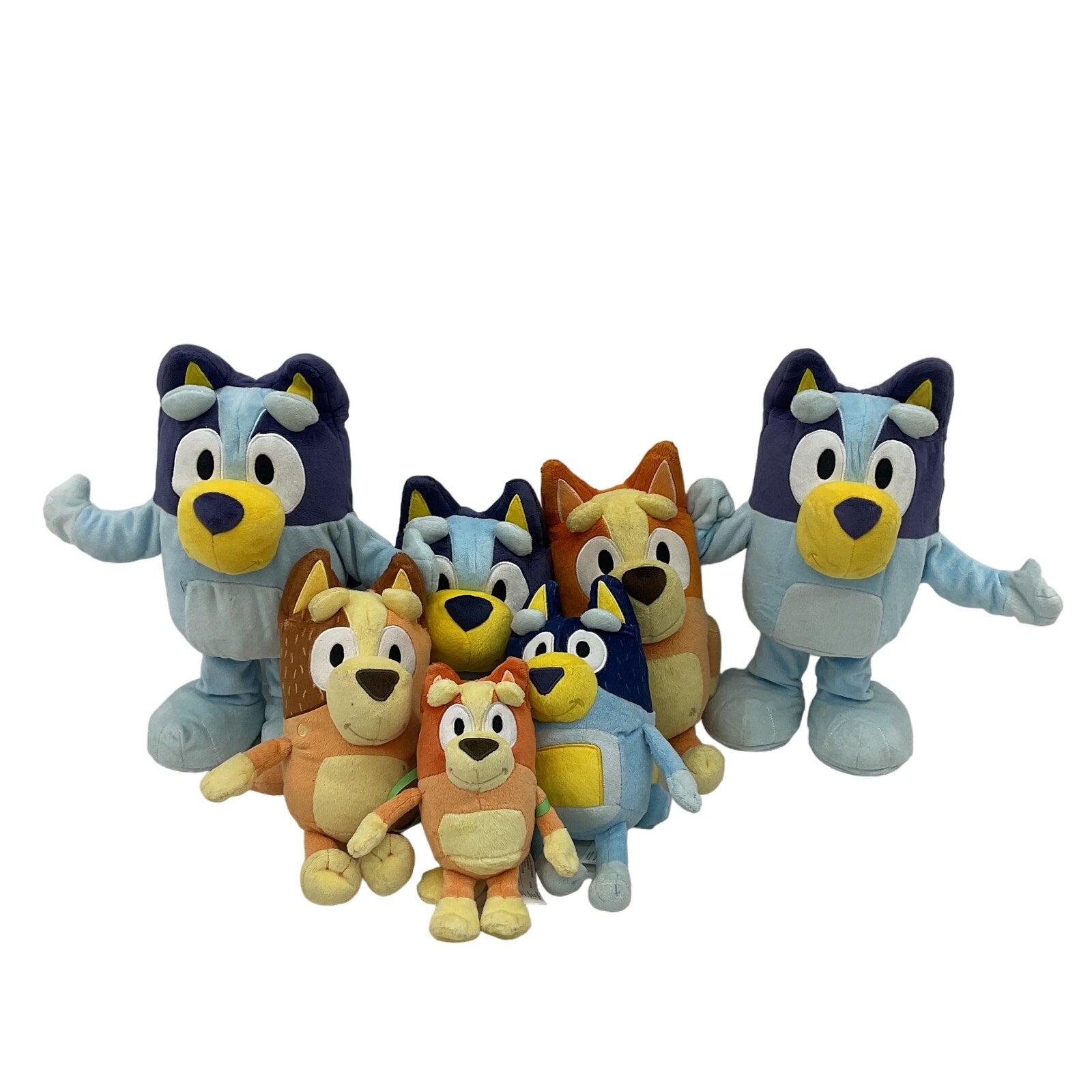 Preowned Bluey Character Plush Dolls Stuffed Animals LOT 5 lbs!! SO ...