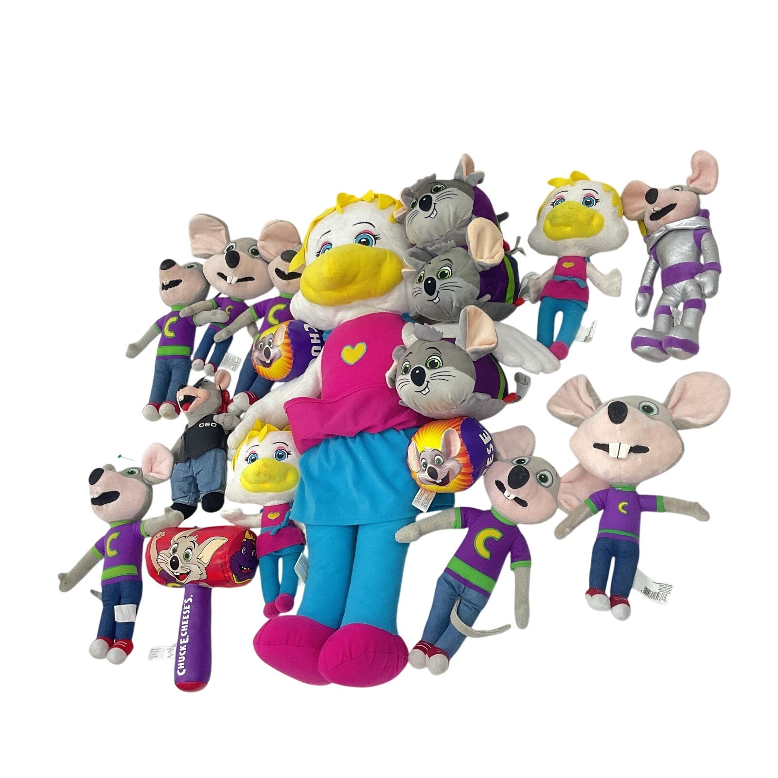 Preowned Mix Lot Chuck E Cheese Helen Henny Hamme Mallet Multicolor ...