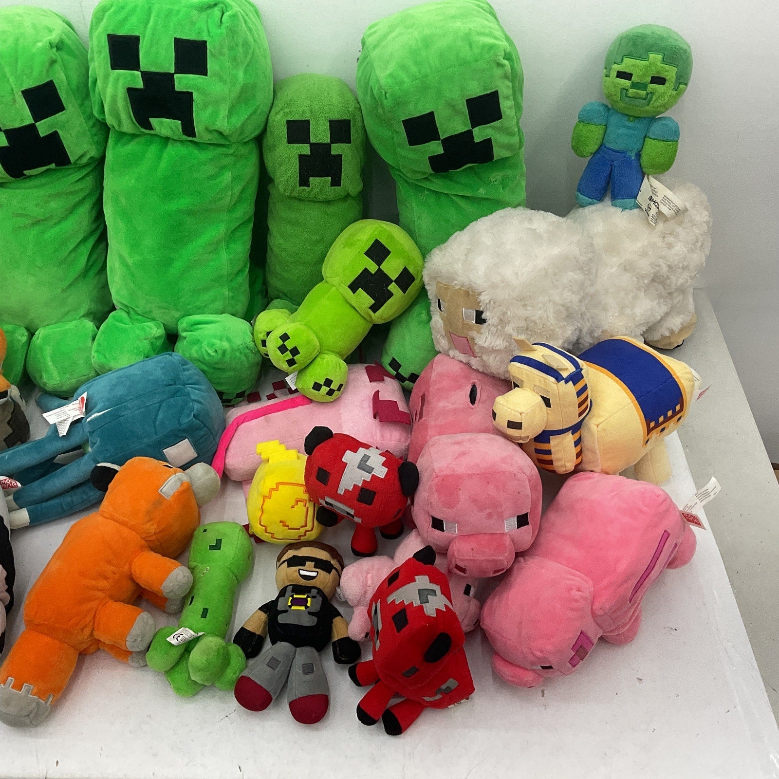 Preowned Mixed LOT 12 lbs Minecraft Plush Dolls Stuffed Toys Creeper ...