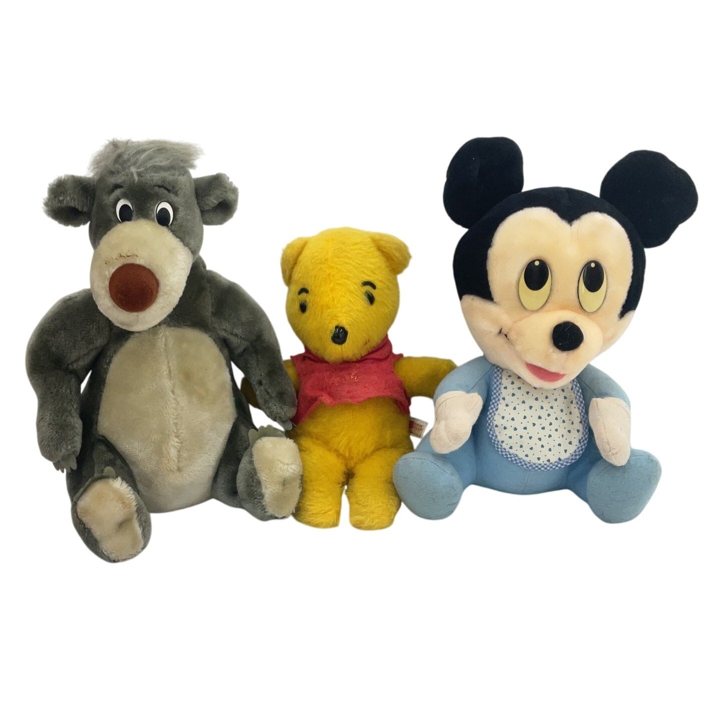 Vintage Disney Baby Mickey Pooh Baloo Stuffed Animal Multicolor Pre ...