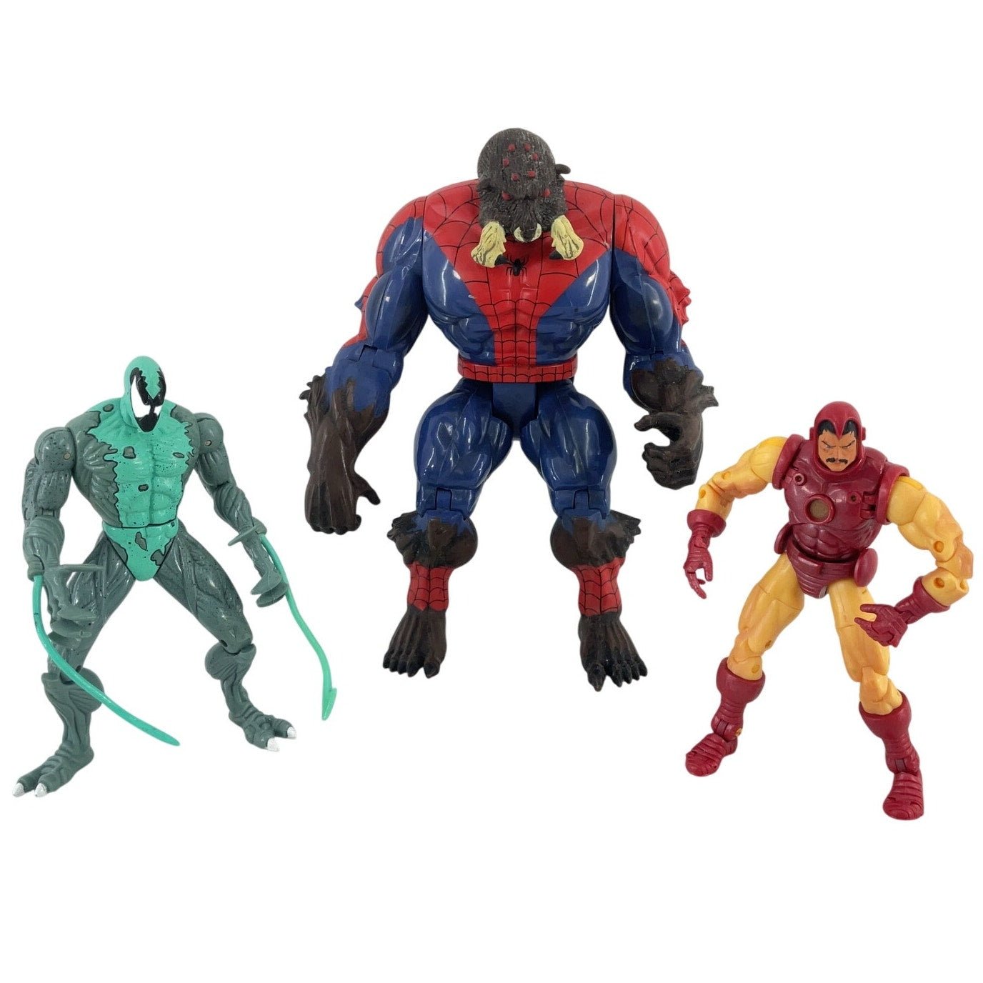 Vintage Set of 3 Marvel Spiderman Lasher Venom Iron Man Werespider ...
