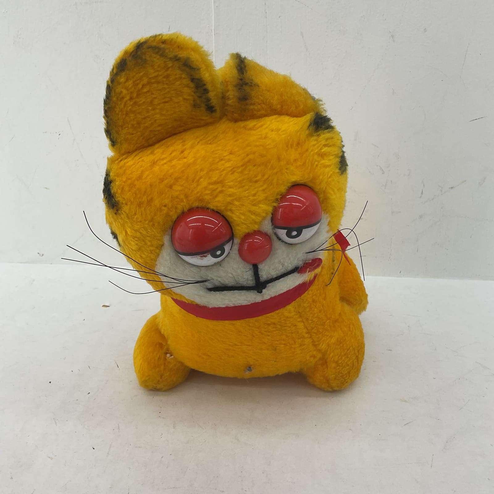 VTG 80s Orange Cute Cat Stuffed Animal Toy Plush Cartoon Comic ...